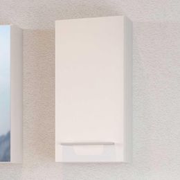 Pharao24.de Wei&szlig;er H&auml;ngeschrank f&uuml;r Badezimmer 30 cm breit
