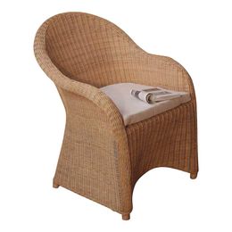 Pharao24.de Korbsessel in Beige Esstisch