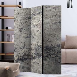 Pharao24.de Trennwand Indoor in Grau marmoriert Industrie und Loft Stil
