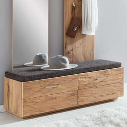 Pharao24.de Flurbank mit 2 Klappen Balkeneiche furniert
