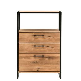 Pharao24.de Garderobenkommode Dielenkommode aus Wildeiche Massivholz 108 cm hoch