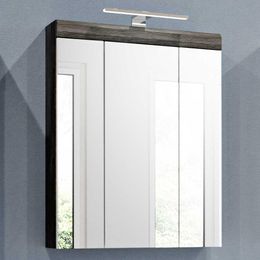 Pharao24.de Spiegelschrank Bad in modernem Design 60 cm breit - 18 cm tief