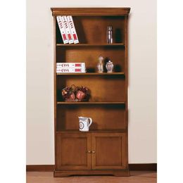 Pharao24.de B&uuml;cherregal Luigi Filippo Stil in Nussbaumfarben 179 cm hoch