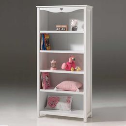 Pharao24.de Kinderzimmer Regal in Wei&szlig; 90 cm breit