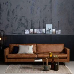 Pharao24.de Design Couch in Cognac Braun Recycling Leder