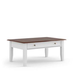 Pharao24.de Couchtisch Sofatisch mit einer Schublade in rechteckiger Form