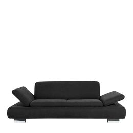 Pharao24.de Sofa mit Fu&szlig;gestell aus Metall Schwarz