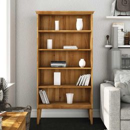 Pharao24.de Standregal aus Wildeiche Massivholz 180 cm hoch