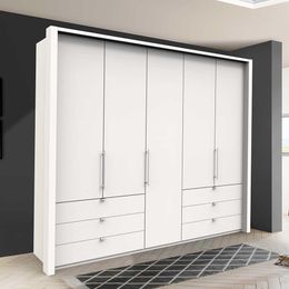 Pharao24.de XL Ankleideschrank 3 t&uuml;rig Wei&szlig;