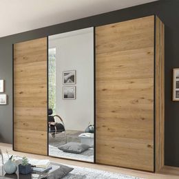 Pharao24.de Schwebet&uuml;renschrank mit Spiegel im Industry und Loft Stil 300 cm breit