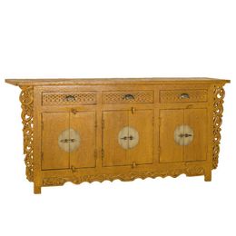 Pharao24.de Sideboard Kommode aus Massivholz geschnitzt