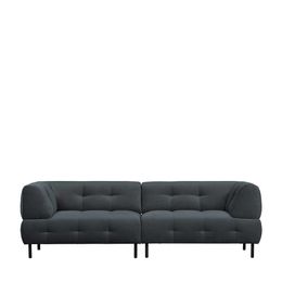 Pharao24.de Hochwertige Couch mit Samt Bezug Steppungen
