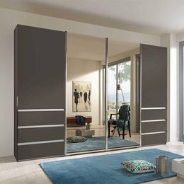 Pharao24.de Spiegelkleiderschrank mit sechs Schubladen 330 cm breit