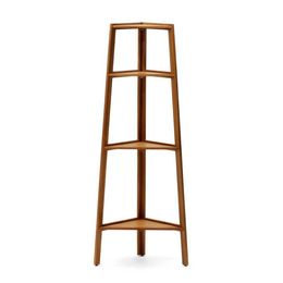 Pharao24.de Outdoor Eckregal Akazie aus Massivholz 150 cm hoch - 42 cm tief