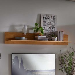 Pharao24.de Wildeiche Wandboard aus Massivholz 155 cm breit