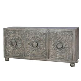 Pharao24.de Sideboard Kommode im Vintage Look geschnitzt