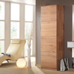 Pharao24.de Hochschrank aus Kernbuche Massivholz 200 cm hoch 64x200x38 cm Pharao24