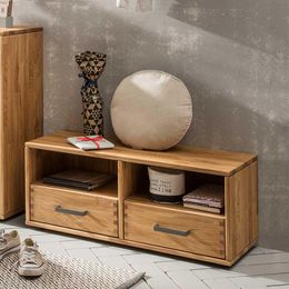 Pharao24.de Flurbank aus Eiche Massivholz 90 cm breit