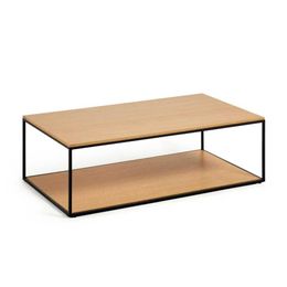 Pharao24.de Coffee Table in Eichefarben und Schwarz Skandi Design