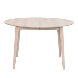 Pharao24.de Esstisch aus Eiche Massivholz White Wash Vierfu&szlig;gestell