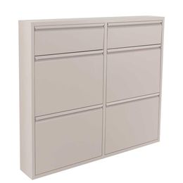 Pharao24.de Schuhkipper in Taupe pulverbeschichtet die Wandmontage