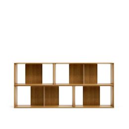 Pharao24.de B&uuml;cherregal Module stapelbar in Eichefarben 4 Elemente (vierteilig)