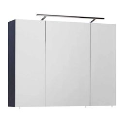 Pharao24.de Badspiegelschrank Anthrazit Made in Germany Steckdose