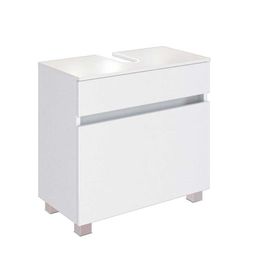 Pharao24.de Waschtischunterschrank in Wei&szlig; 60 cm hoch
