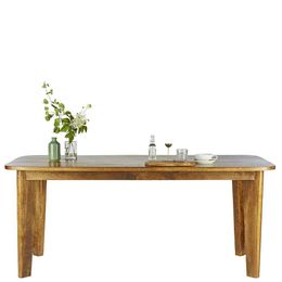 Pharao24.de Esszimmertisch aus Mangobaum Massivholz 180 cm breit