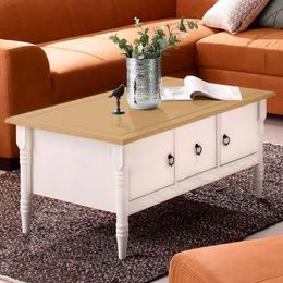 Pharao24.de Wohnzimmertisch Sofatisch im Landhausstil 100 cm breit