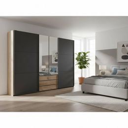 Pharao24.de Kleiderschrank mit Spiegelt&uuml;ren und Schiebet&uuml;ren Made in Germany