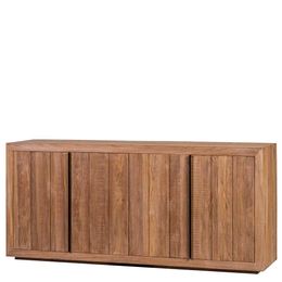 Pharao24.de Esszimmersideboard aus teilmassivem Teakholz 200 cm breit
