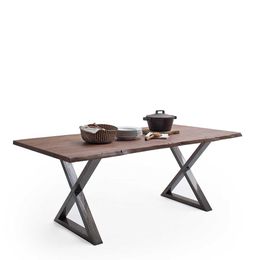 Pharao24.de Esstisch Holztisch im Industry und Loft Stil 77 cm hoch