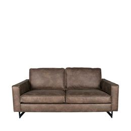 Pharao24.de Lounge Sofa in Taupe Microfaser Armlehnen
