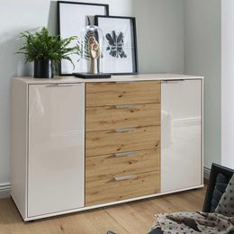 Pharao24.de Esszimmersideboard mit f&uuml;nf Schubladen Made in Germany