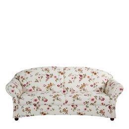 Pharao24.de Wohnzimmer Sofa Country mit Blumen Motiv 202 cm breit - 81 cm tief