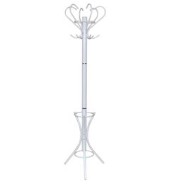 Pharao24.de Garderobenstaender weiss aus Metall Landhaus Vintage Look