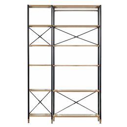 Pharao24.de Regal f&uuml;r Ankleideraum im Industry und Loft Stil mit Kleiderstange