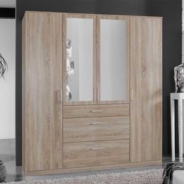 Pharao24.de Schrank f&uuml;r Schlafzimmer in Eiche S&auml;gerau drei Schubladen und T&uuml;ren