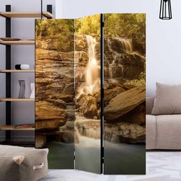 Pharao24.de Naturmotiv Paravent Mehrfarbig Wasserfall Foto