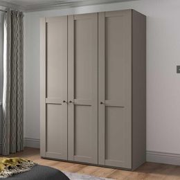 Pharao24.de Dreht&uuml;rschrank Landhaus modern in Hellgrau Made in Germany