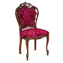 Pharao24.de Polsterstuhl Esszimmer mit Ornament Muster Bezug Barockstil