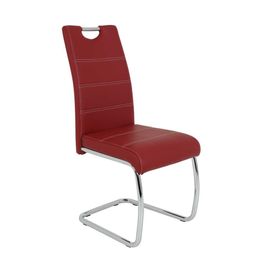 Pharao24.de Freischwinger Set in Rot Metall (Set)