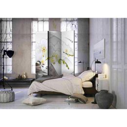 Pharao24.de Spanische Wand mit Leinwand F&uuml;llung Orchideen Motiv