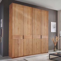 Pharao24.de Kleiderschrank Holzkleiderschrank mit Dreht&uuml;ren 197 cm breit