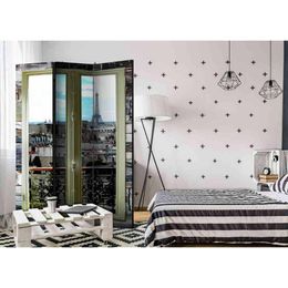 Pharao24.de Beidseitig bedruckter Paravent mit Paris Motiv 135 cm breit