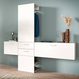 Pharao24.de Garderobenset Flurm&ouml;bel 208 cm breit und 190 cm hoch (dreiteilig)