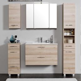 Pharao24.de Badezimmer Kombination in Buche Made in Germany (f&uuml;nfteilig)