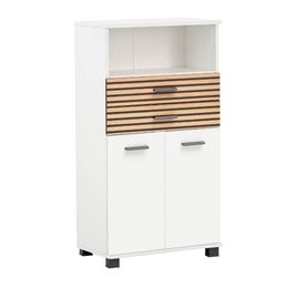 Pharao24.de Badezimmermidischrank Seitenschrank in modernem Design 2 t&uuml;rig