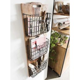 Pharao24.de Wandh&auml;ngeregal im Industry und Loft Stil Metallk&ouml;rben